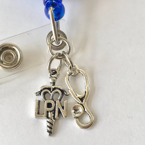Accessories | Nursing Lpn Caduceus Id Badge Holder Lanyard Stethoscope ...